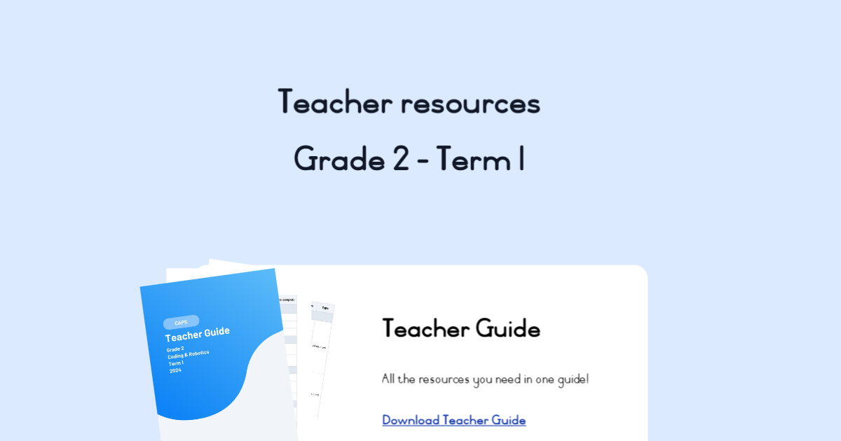 Grade 2 Term 1 teacher resources