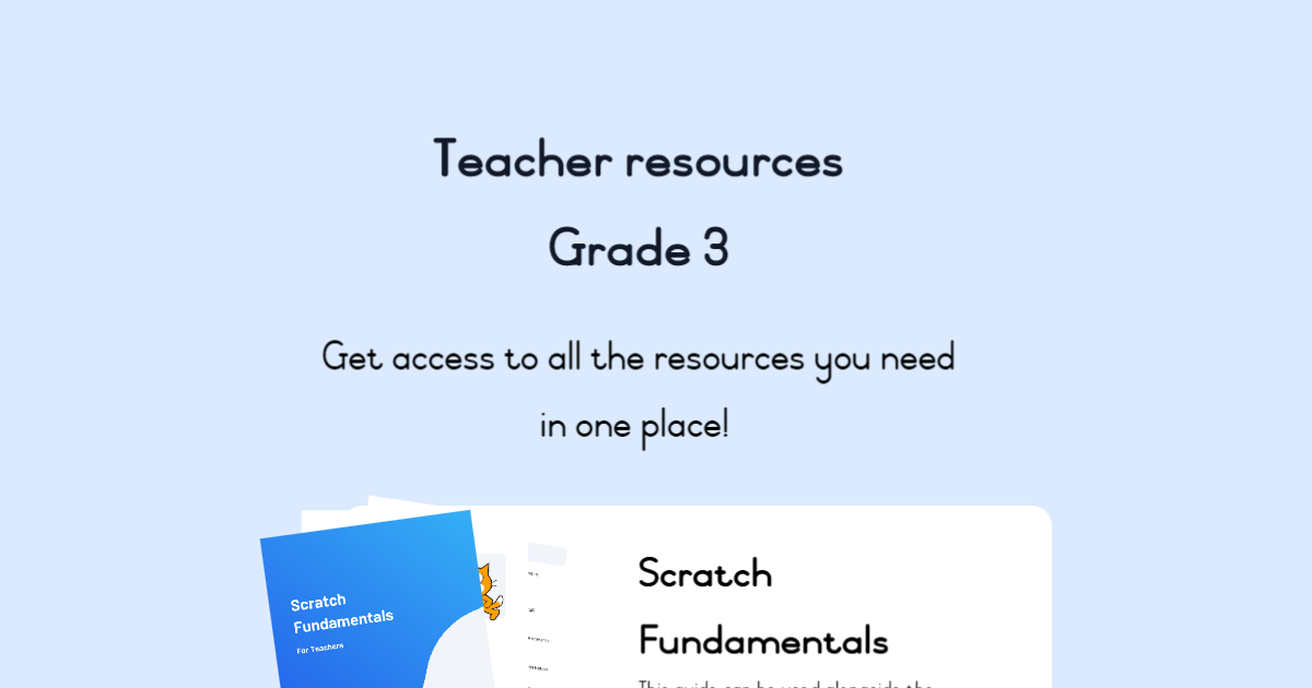 Teacher resources Grade 3